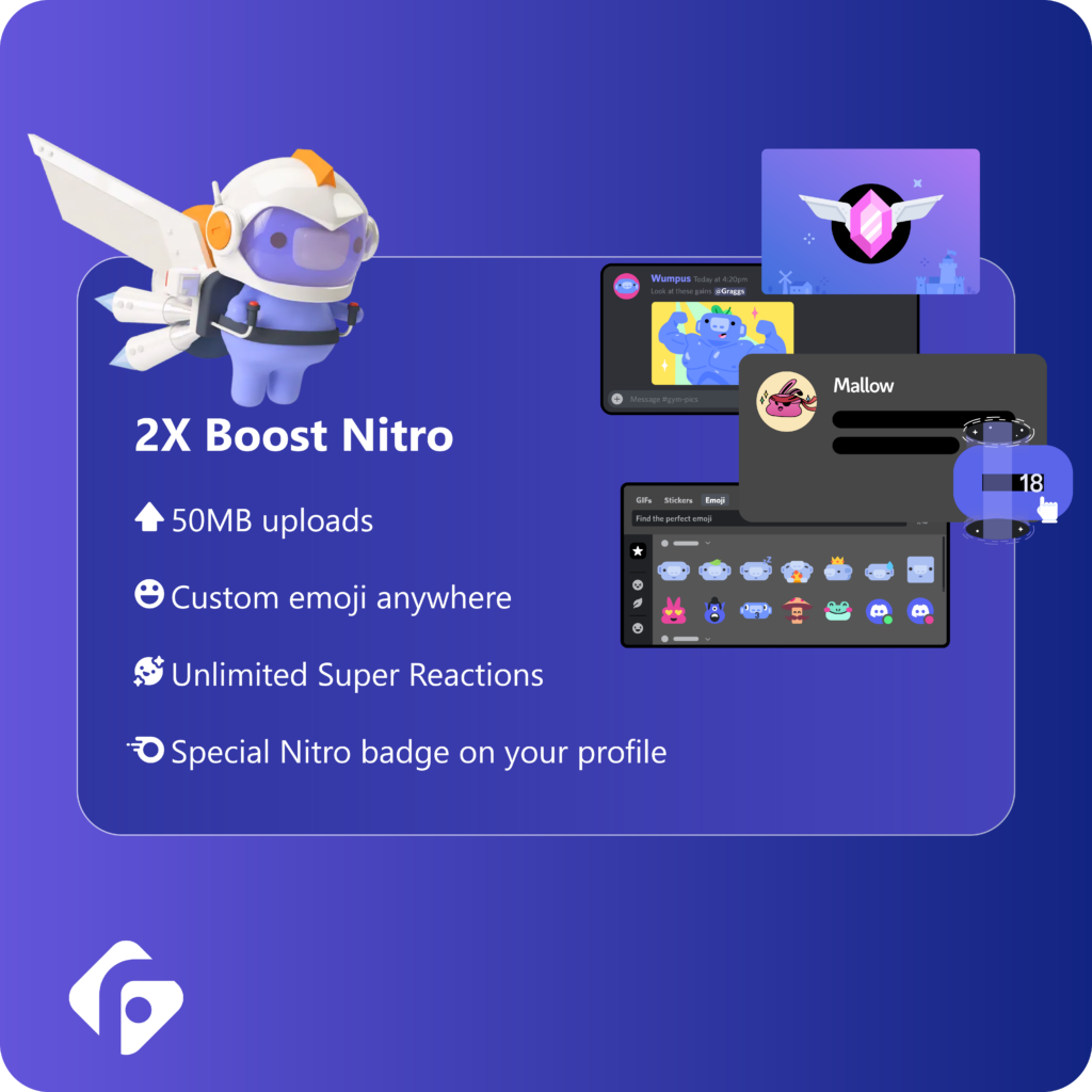 Discord 2x Boost Nitro Kaufen | Mehr Funktionen nutzen