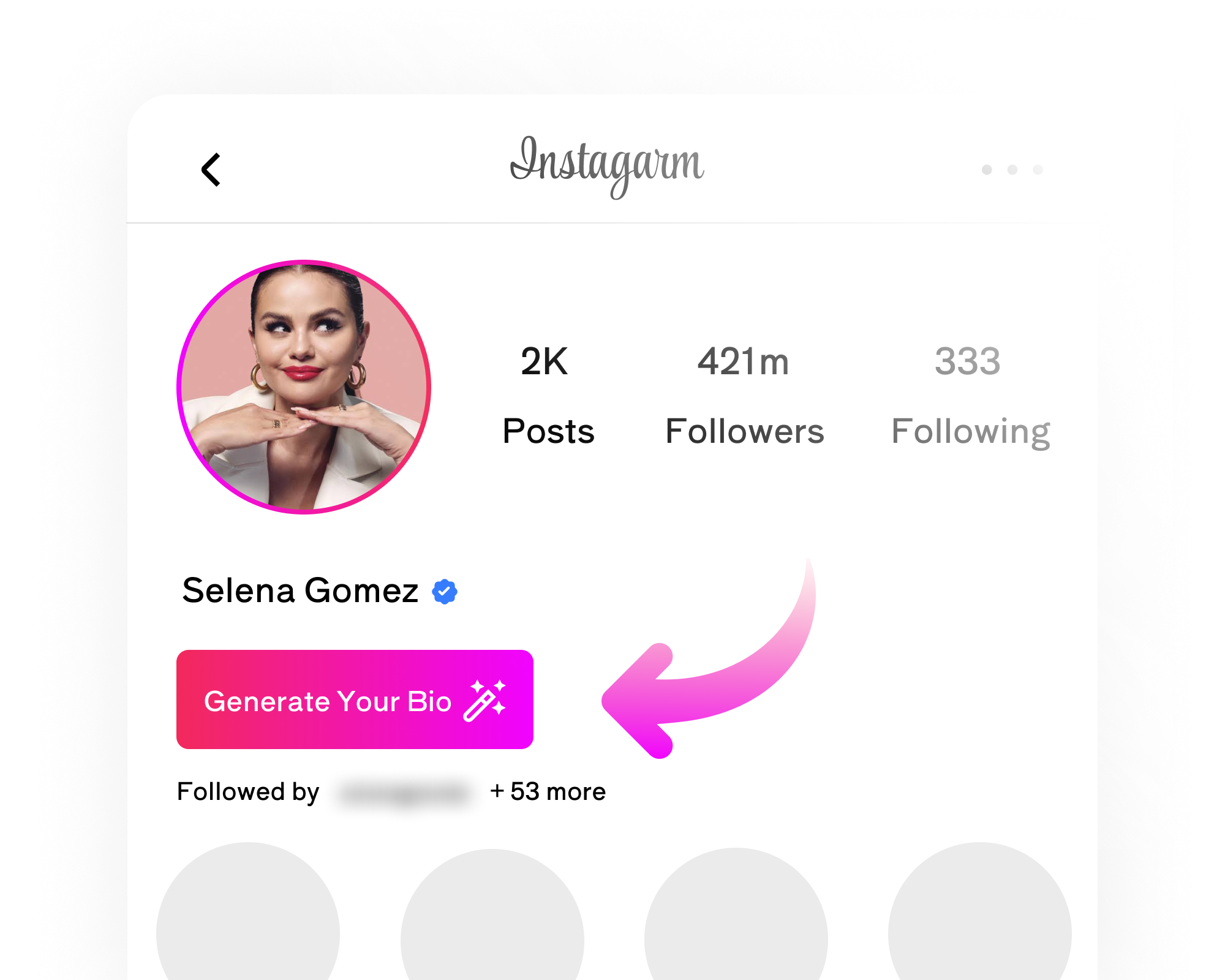 KI Instagram Bio Generator Tool – Kostenlos