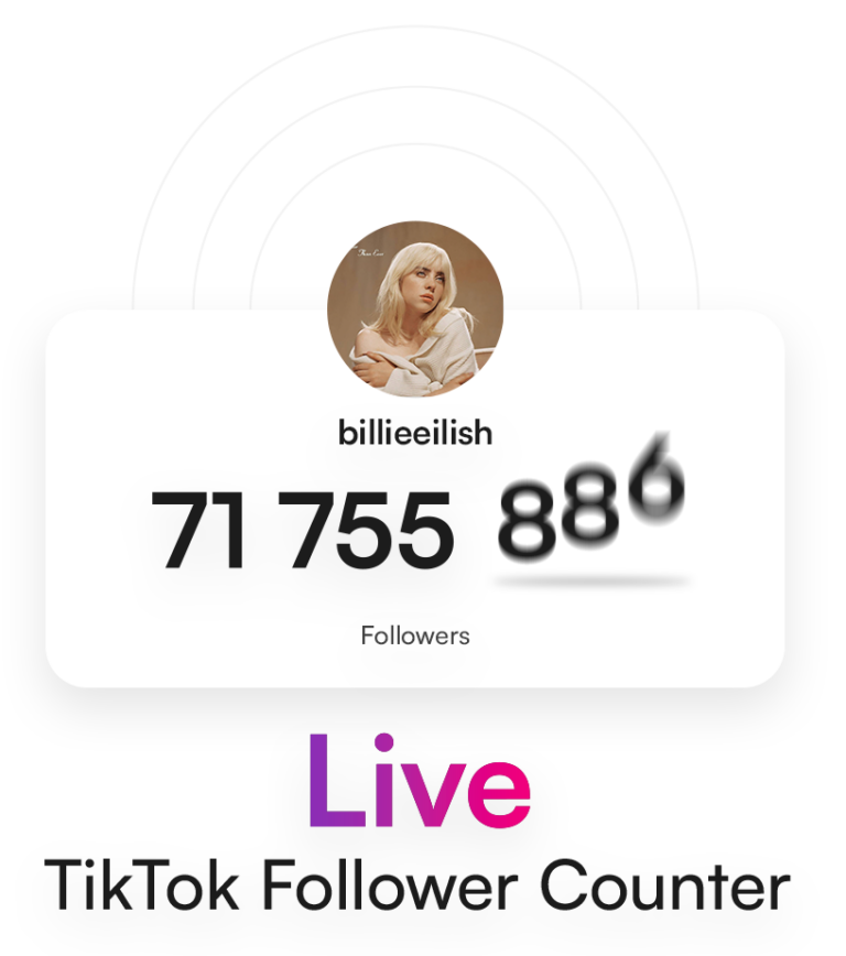 TikTok Follower Zähler Echtzeit | 100 % Kostenlos