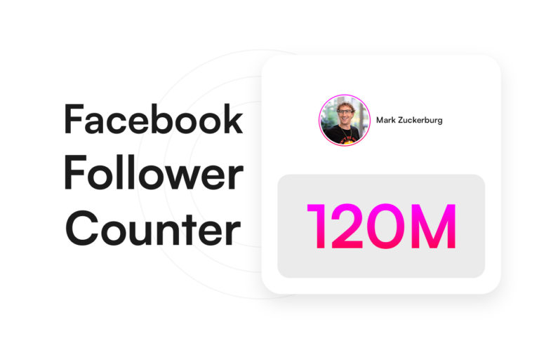 Facebook Follower Counter For Free | Real-Time