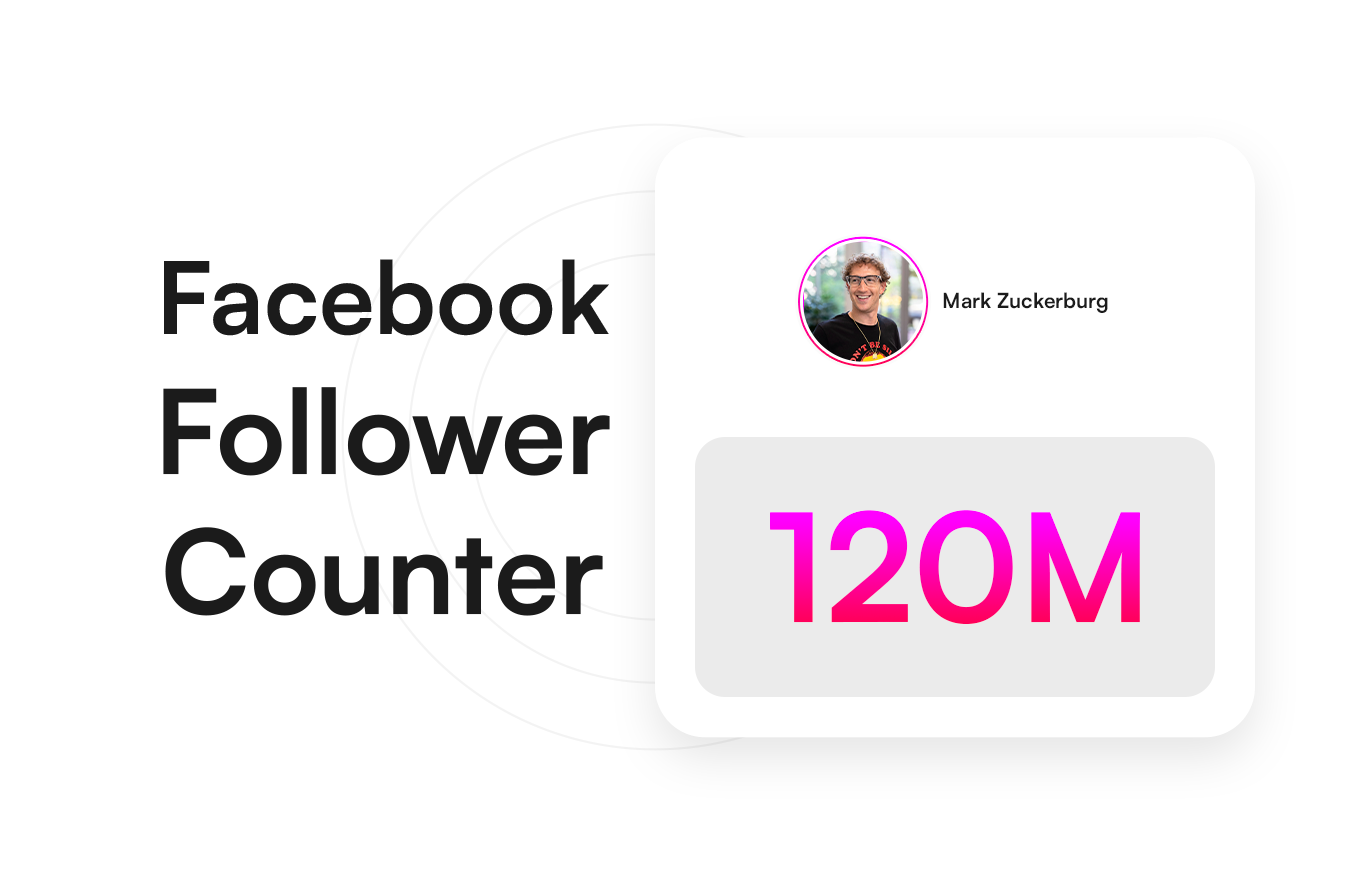 Facebook Follower Counter For Free | Real-Time